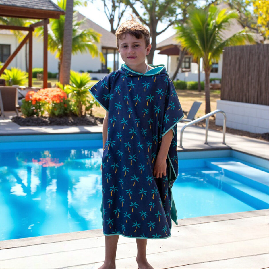 Poncho adolescent – Sous les palmiers - k5clothing